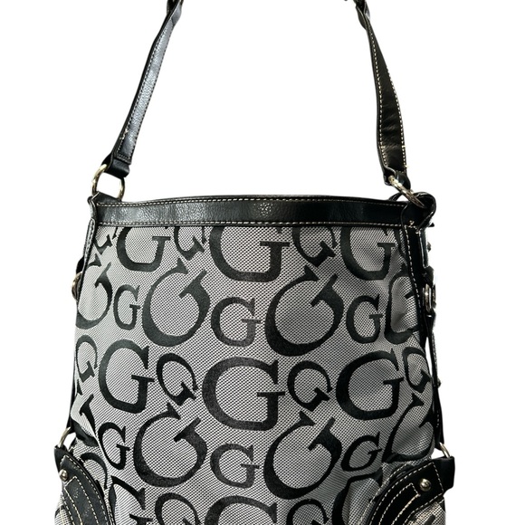 JC Fashion | Bags | Jc Fashion Chic Black And Gray Monogram Shoulder ...